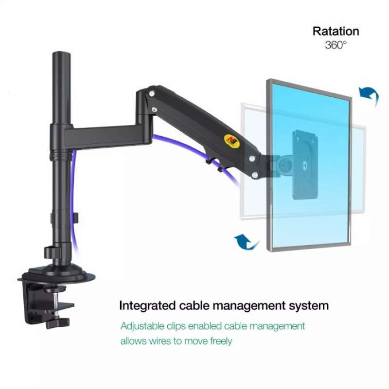 Promo Bracket Tv Monitor 22 24 27 32 34 Inch North Bayou Nb H100 Arm ...