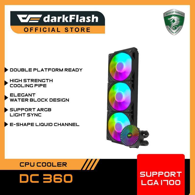 Jual darkFlash DC360 ARGB Liquid CPU Cooler [Support Intel & AMD ...