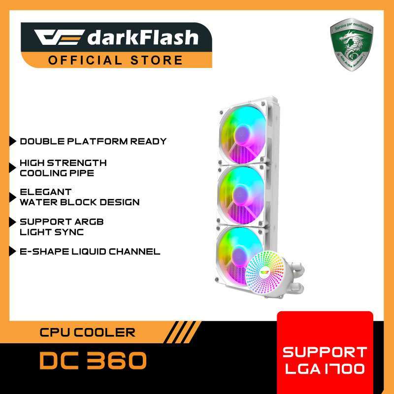Jual darkFlash DC360 ARGB Liquid CPU Cooler [Support Intel & AMD] di ...