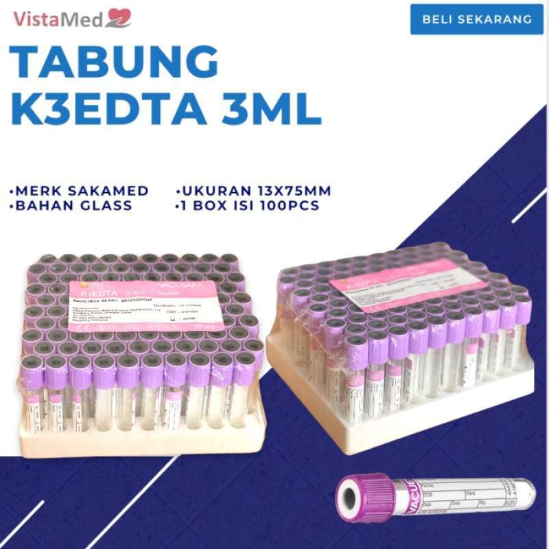 Tabung K3 Edta 3 Ml Lengkap Harga Terbaru Juni 2024 | Blibli