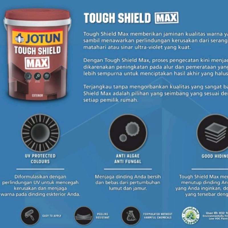 Jual Jotun Tough Shield Max Original Murah - Harga Diskon Maret 2024 ...