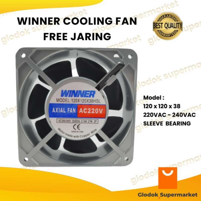 Jual Cooling Fan Ac 220V Ukuran 12Cm X 12Cm X 3.8Cm Winner di Seller ...