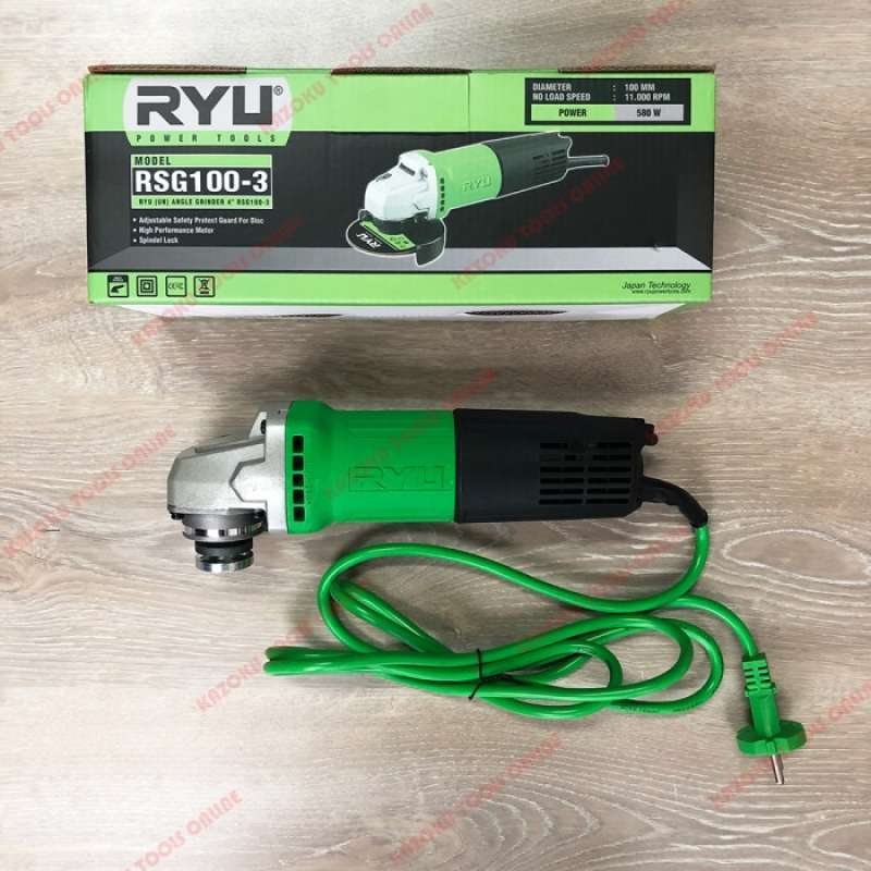 Promo Mesin Gerinda Tangan Ryu / Angle Grinder Ryu Rsg 100-3 Diskon 23% di Seller SENTRA ...