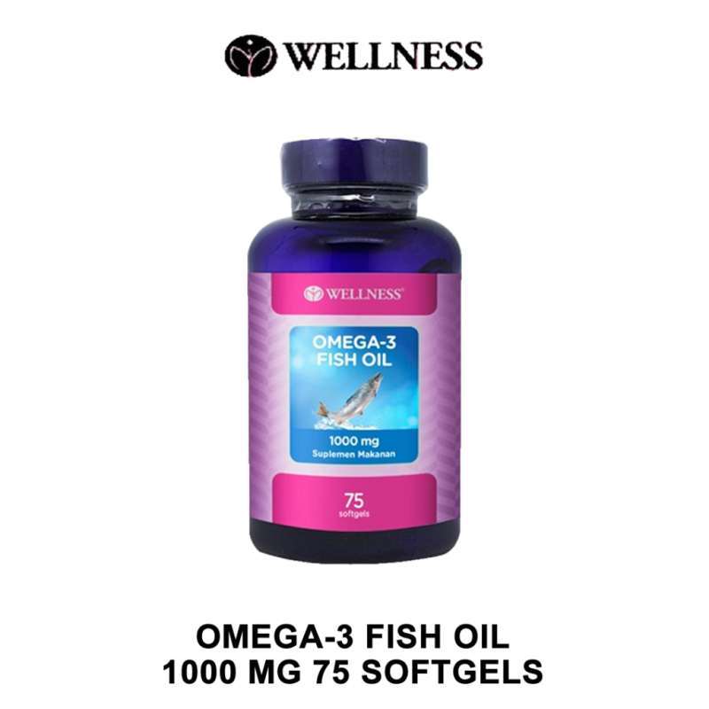 Jual WELLNESS OMEGA 3 1000 MG FISH SALMON OIL 75 KAPSUL di Seller ...
