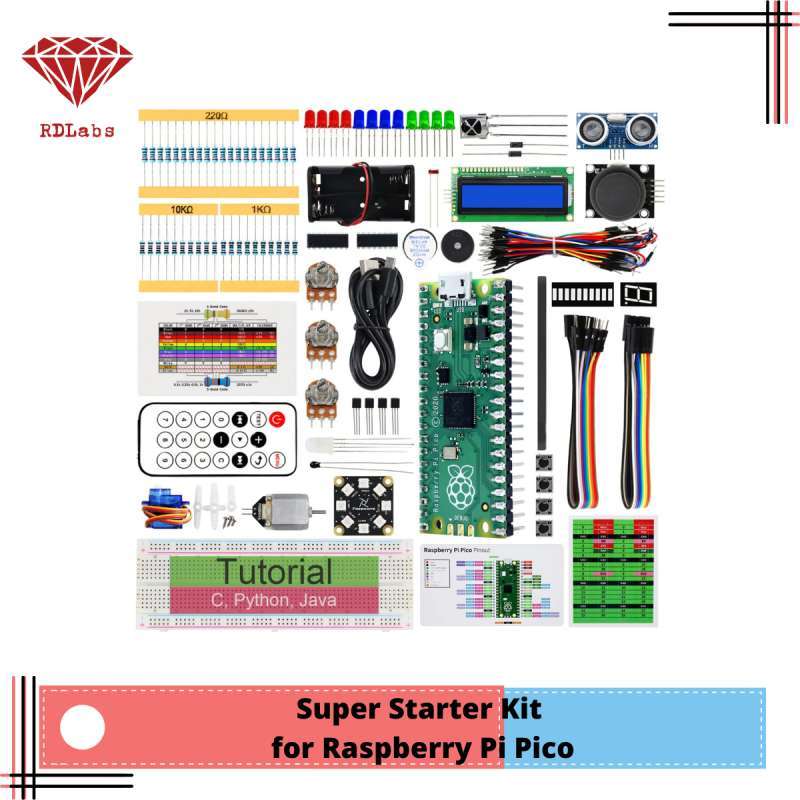 Jual Super Starter Kit For Raspberry Pi Pico (compatible With Arduino Ide) Di Seller Red Diamond ...