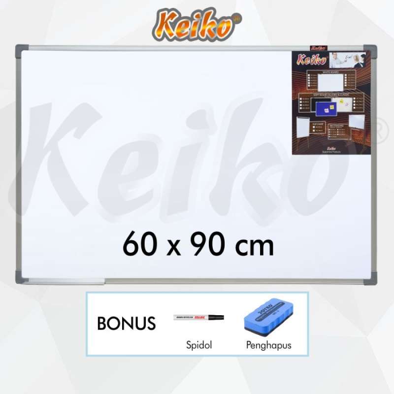 Promo Papan Tulis Whiteboard Gantung Single Face Keiko 60 x 90 cm Diskon 23% di Seller Paperindo ...