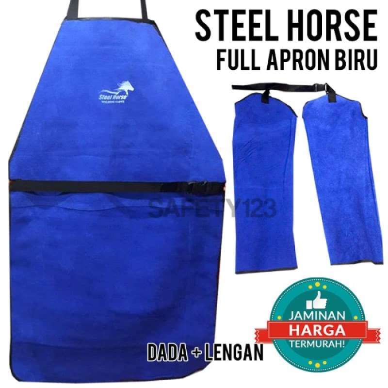 Jual Steel Horse Full Apron Dada Dan Lengan Kulit Celemek Las Welding ...