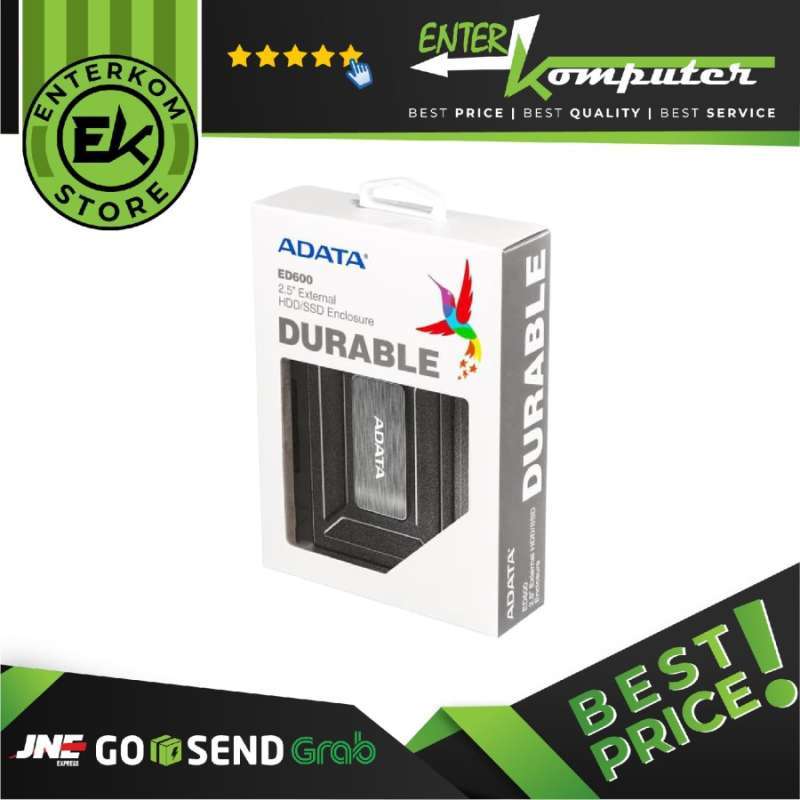 Promo Adata HDD Enclosure 2.5 Water/Dust/Shock Proof - ED600 Diskon 23% ...