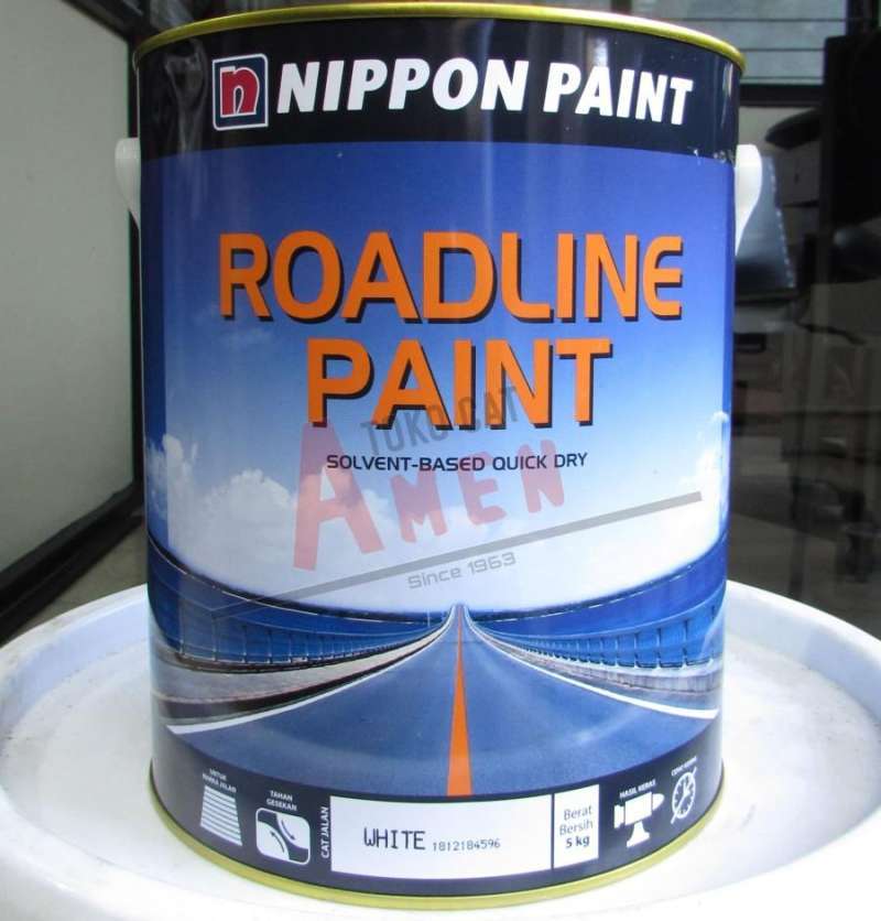 Jual Nippon Paint Roadline Paint 5kg (merah & Hijau) / Cat Marka Jalan ...