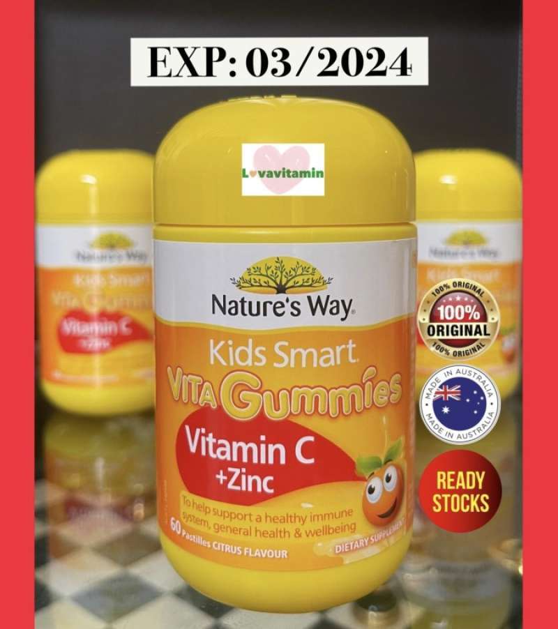Promo NATURES WAY KIDS SMART VITA GUMMIES VITAMIN C + ZINC 60 Diskon 33 ...