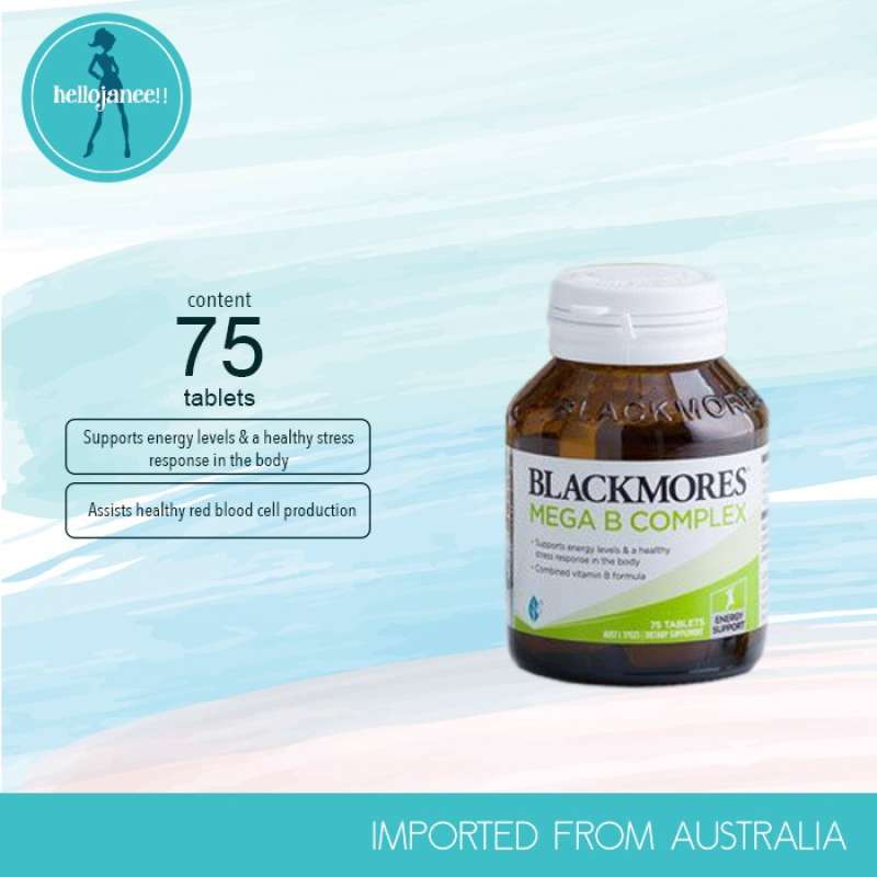 Promo BLACKMORES MEGA B COMPLEX 75 TABLETS Diskon 33% di Seller Nur Nur ...