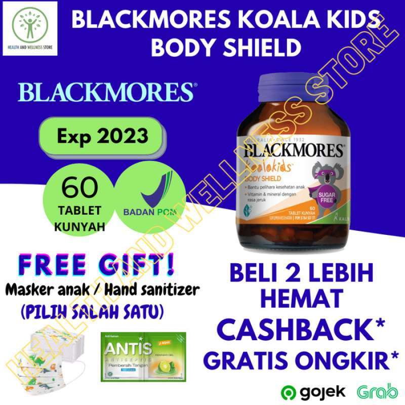 Jual Blackmores Kids Body Shield Koala Vitamin Anak 60 Tablet 100% ...