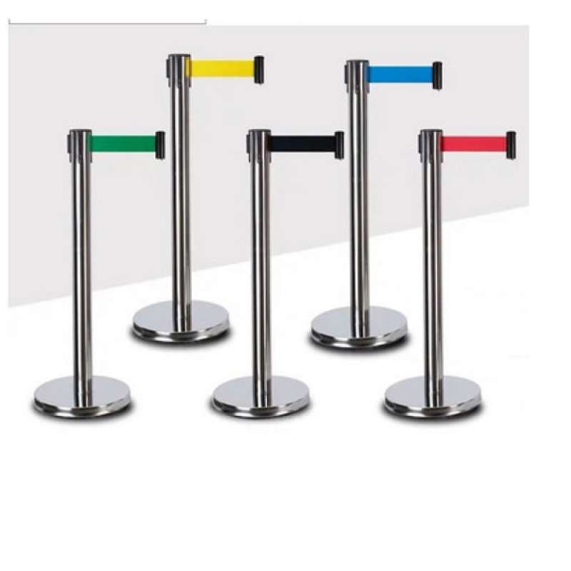 Jual Tiang Pembatas Antrian Stainless Tiang Antrian Mall 2m Tinggi 87cm ...
