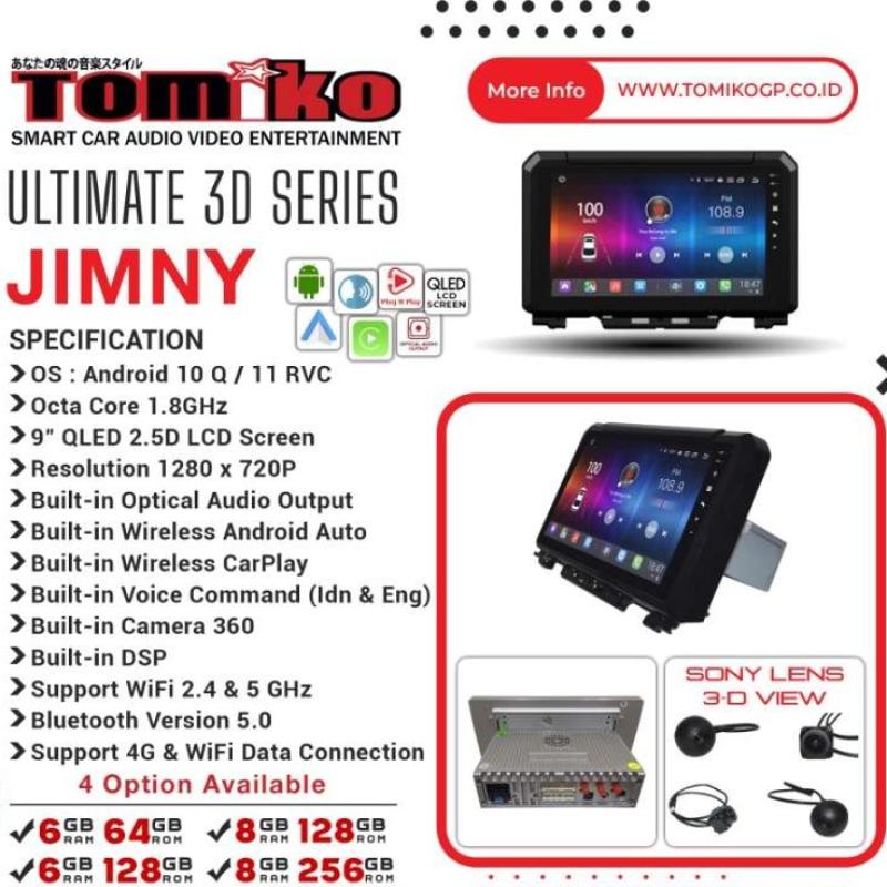 Jual Head Unit Android Tomiko OEM Ultimate 3D Series for Suzuki Jimny ...