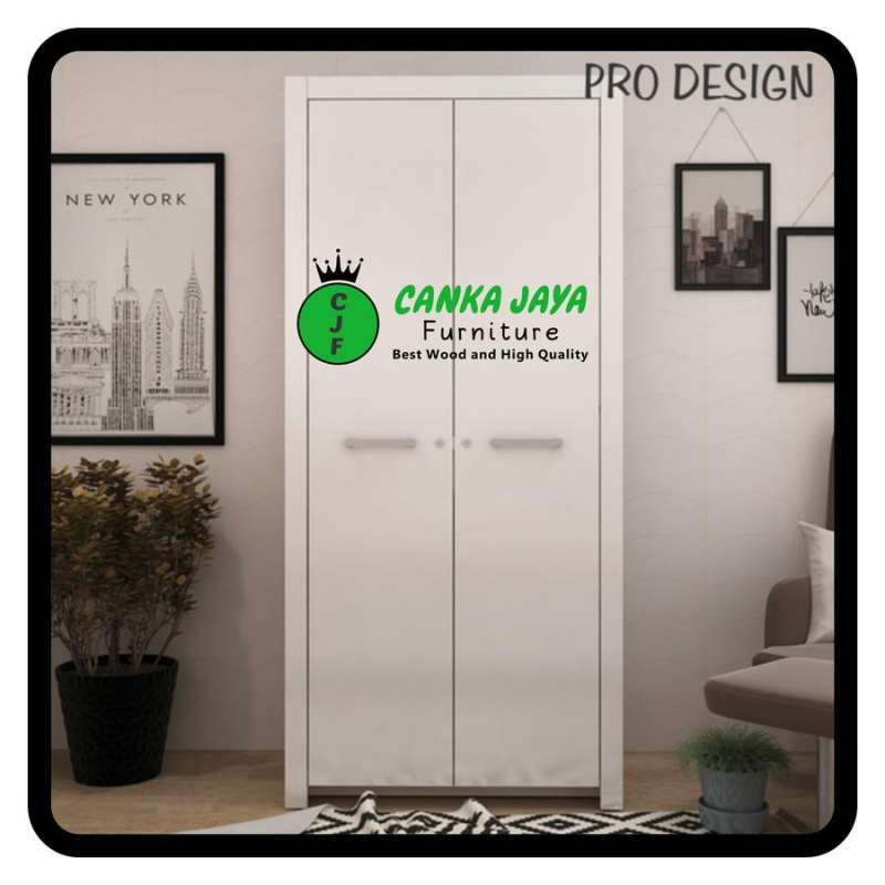 Jual LEMARI PAKAIAN BAJU 2 PINTU MINIMALIS MODEL ROMA MURAH WARDROBE ...