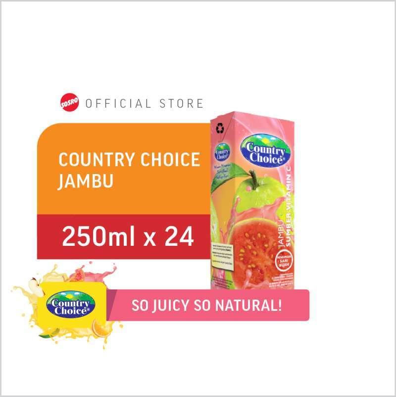 Jual Country Choice Guava Jus [250 ml/Kemasan Tetra] di Seller Sosro ...