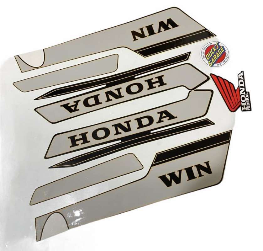 Jual Striping Sticker Honda Win Win100 Tahun Tua Warna Abu Hitam Di ...