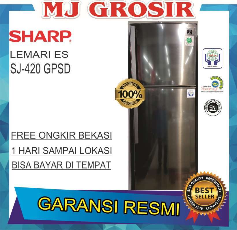 Jual KULKAS SHARP SJ 450 GPSD LEMARI ES 2 PINTU SJ450GPSD SJ 450GPSD ...