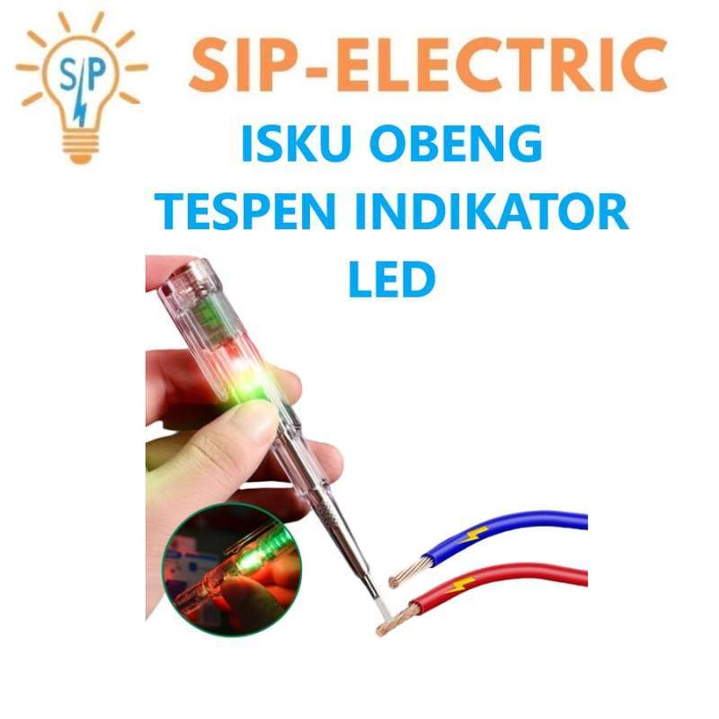 Jual Isku Obeng Tespen Listrik Ac Dc Indicator Dual Led Non Kontak Tes ...