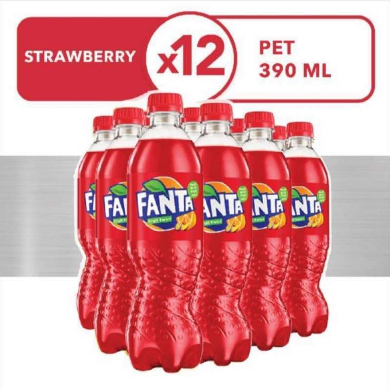 Promo Fanta Merah MInuman Bersoda Botol Plastik Pet - 390 ml (Kemasan ...