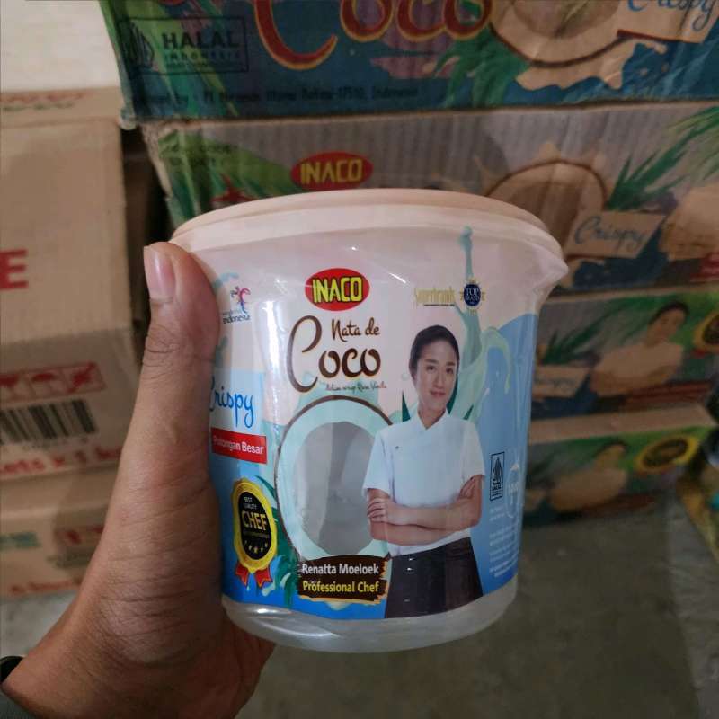 Promo INACO NATA DE COCO CRISPY 1KG KEMASAN EMBER 1KG Diskon 29% di ...
