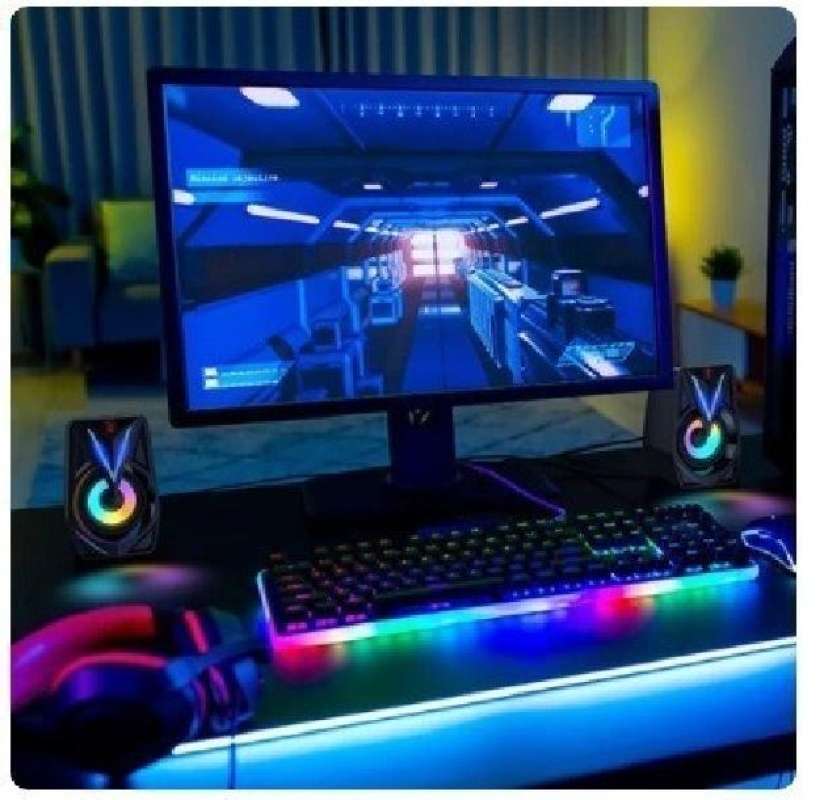 Jual Speaker Gamen Gs1 Laptop/pc/gaming Super Bass Portable Rgb Di ...
