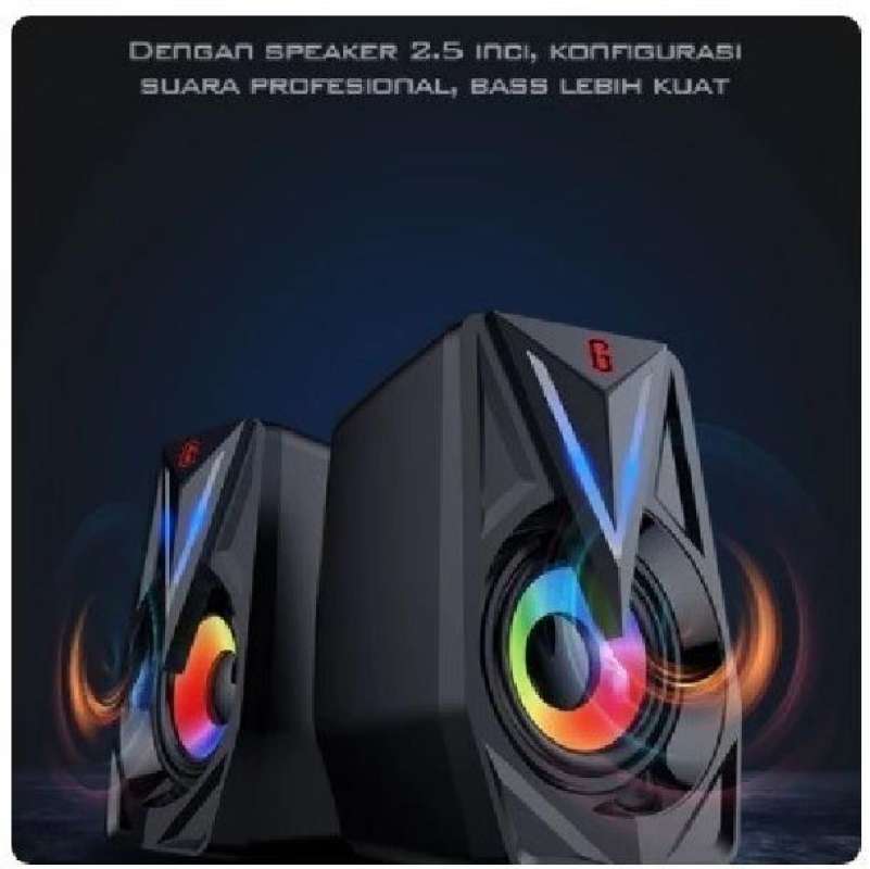 Jual Speaker Gamen Gs1 Laptop/pc/gaming Super Bass Portable Rgb Di ...