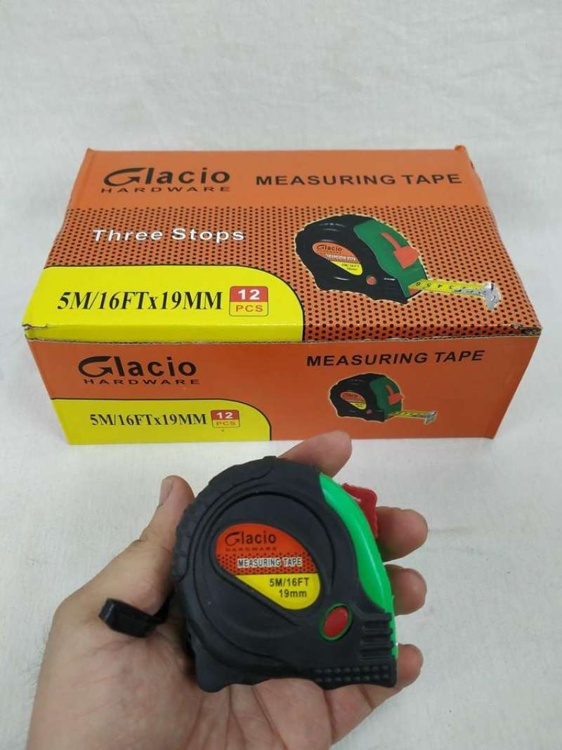 Jual Alat Ukur Meteran Karet 5m Palazzo Meteran Roll 5 Meter Measuring ...