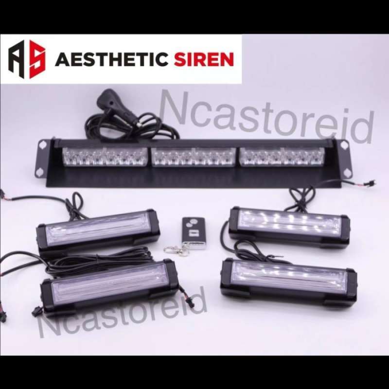 Promo PAKET LAMPU LED STROBO GRILL PLASMA 4 TITIK & DASHBOARD 18 TITIK ...