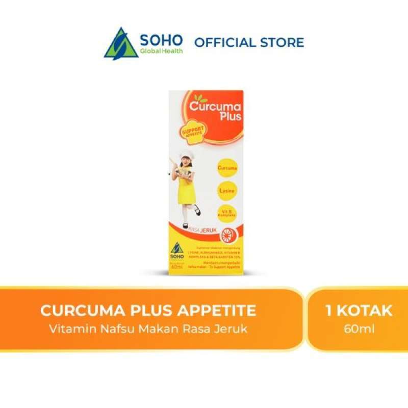 Promo Curcuma Plus Appetite Rasa Jeruk [60 Ml] - Suplemen Makanan ...