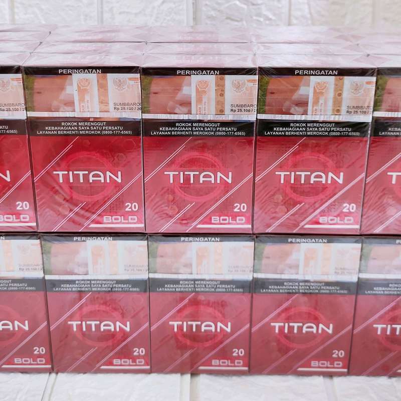 Promo Rokok Titan Merah Bold 20 Batang Diskon 11% Di Seller Toko Pniel2 ...
