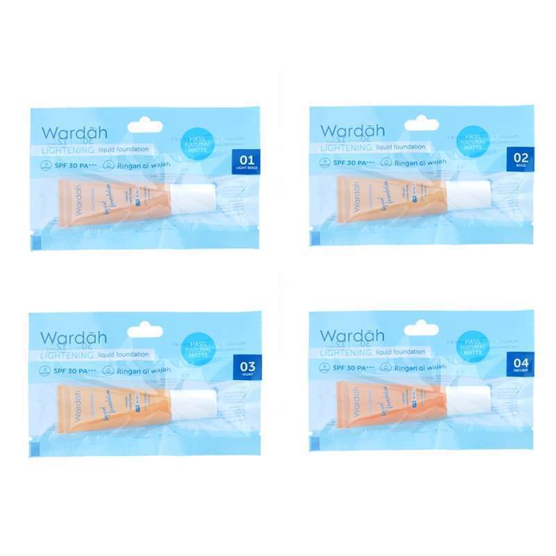 Promo WARDAH Lightening Liquid Foundation 6ml Sachet | Foundation Cair ...