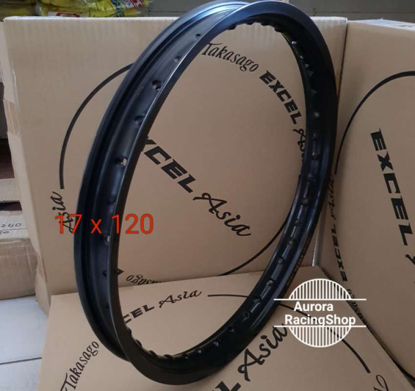 Jual Velg Takasago Excel 17 x 120 warna Black di Seller Alice Otoparts ...