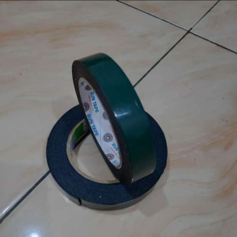 Jual Double Tape 1 Inci , Dobel Tape Hitam Isolasi Busa Dobel Tap Di ...