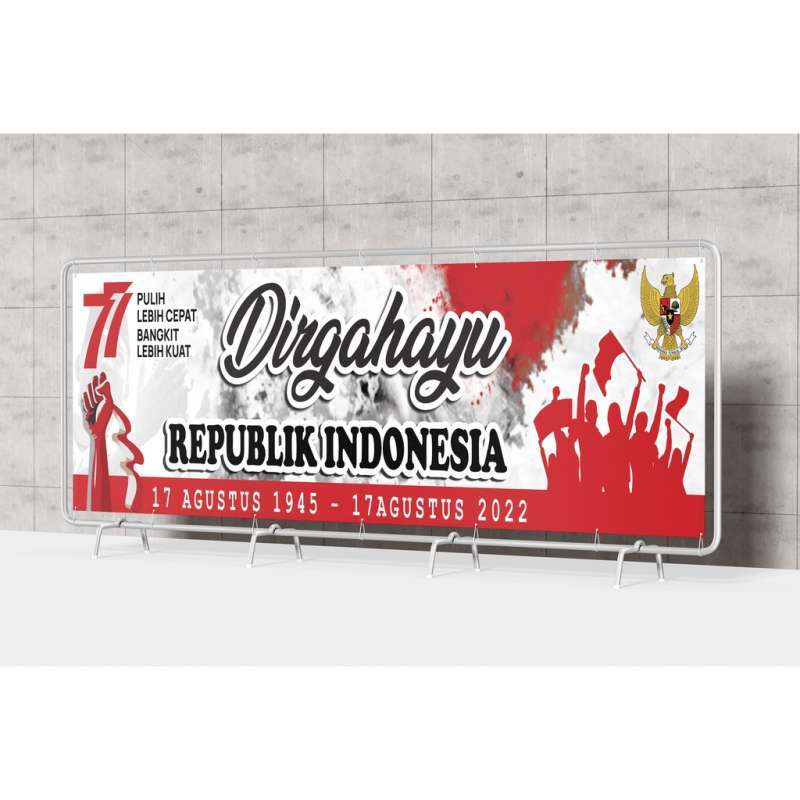 Jual Spanduk Banner 17 Agustus, Dirgahayu Kemerdekaan, HUT RI Custom ...