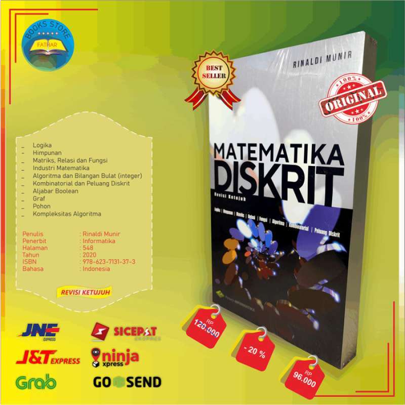 Promo Buku Matematika Diskrit (Revisi Ketujuh) Diskon 23% di Seller AJ ...