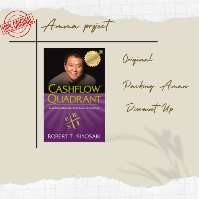Jual Buku Rich Dads Cashflow Quadrant Edisi Revisi Original Di