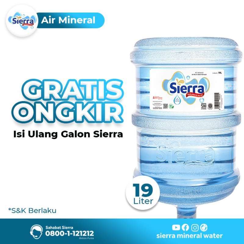 Jual Isi Ulang Galon Sierra 19L di Seller Sierra Mineral Water Official ...
