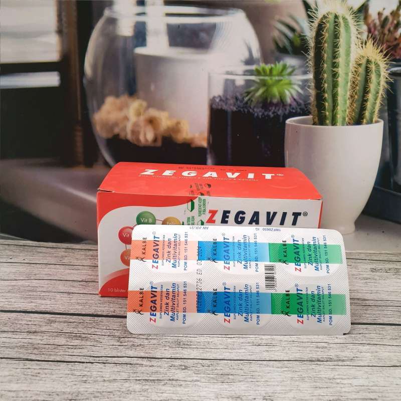 Jual Zegavit per Strip 6 Kaplet (Kemasan Baru) - Multivitamin dan Zink ...