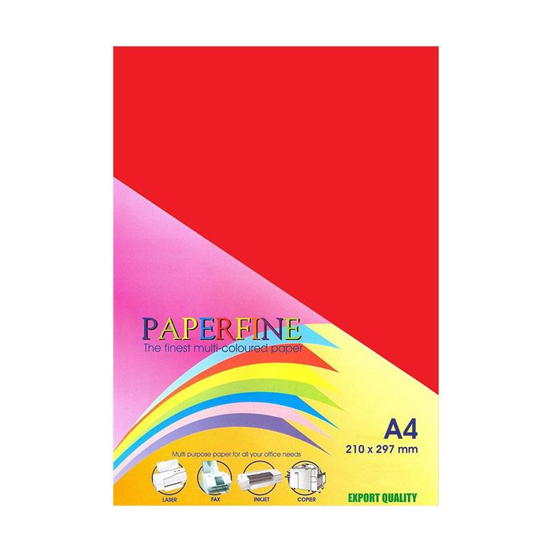 Jual Paperfine Kertas Hvs A4 - Merah [500 Lembar] Di Seller The Kingdom ...