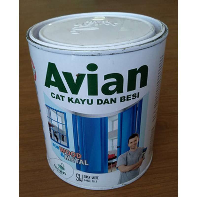Jual Cat Kayu Besi Sy 0,9 Liter Super White Avian Di Seller Distributor ...
