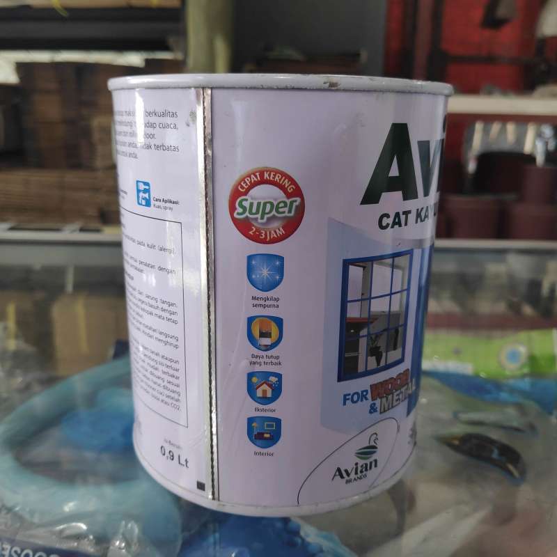 Jual Cat Kayu Besi Sy 0,9 Liter Super White Avian Di Seller Distributor ...