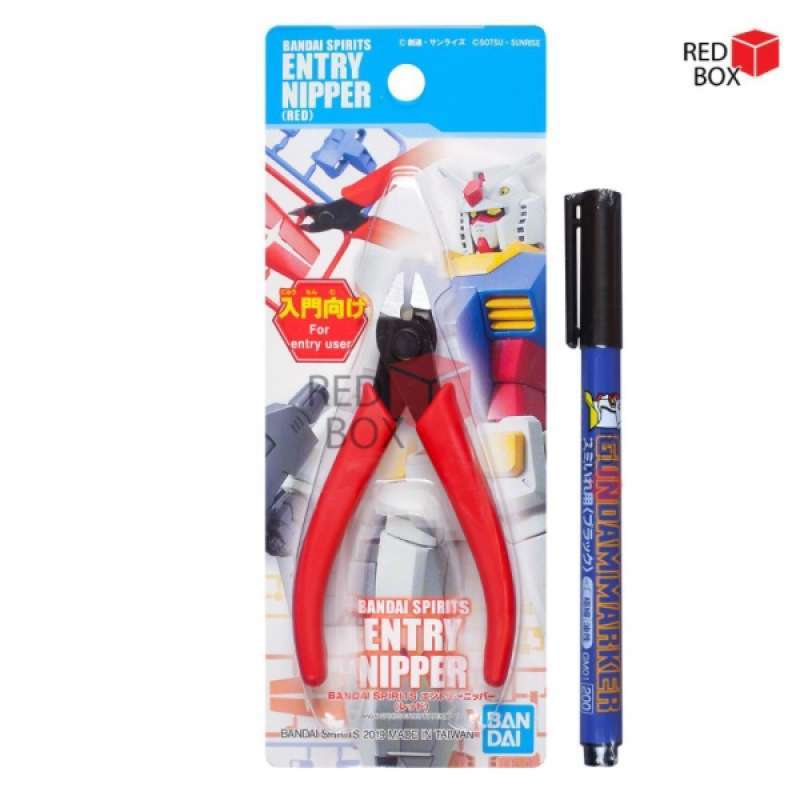 Jual Basic Tools Set A Bandai Gundam Model Kit Nipper Marker Fine Tip ...
