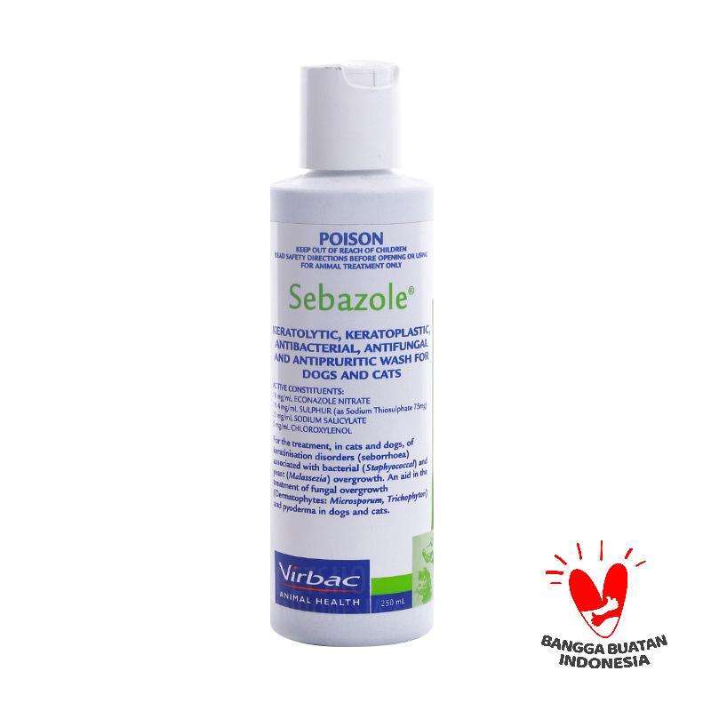 Jual Virbac Poison Sebazole Shampo Anti Bakteri Anjing & Kucing [250 mL ...