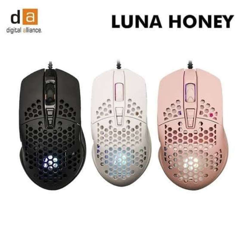 Jual Digital Alliance Luna Honey Mouse Gaming RGB - Putih di Seller ...