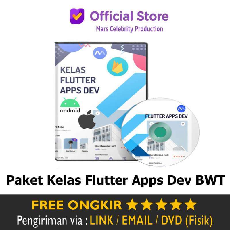 Jual Paket Kelas Flutter Apps Dev Bwt - Membuat Aplikasi Cari Kos Kost ...