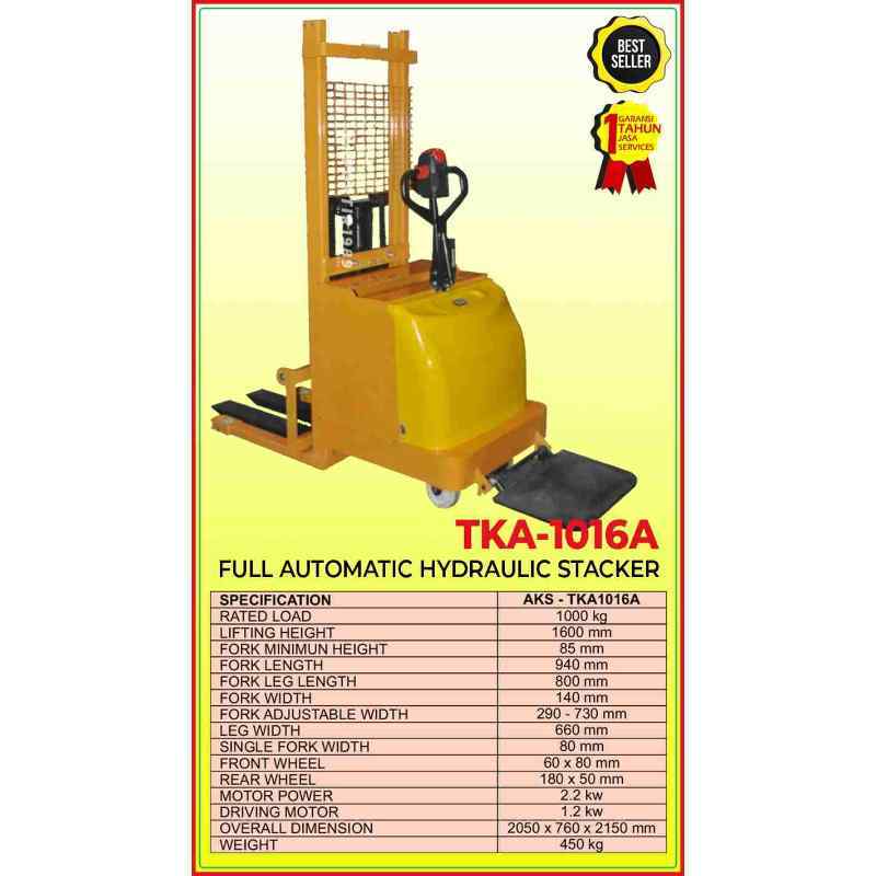 Jual Alat Pengangkat Barang Full Automatic Hydraulic Stacker 1 ton 1,6 ...
