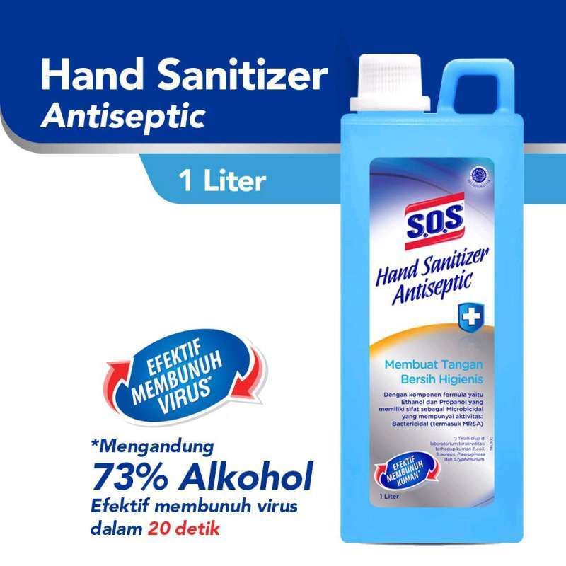 Jual SOS Handsanitizer Antiseptic Reff 1L di Seller Garasi Queen Shop ...