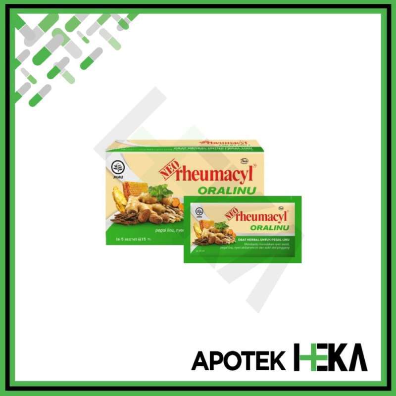 Jual Neo Rheumacyl Oralinu Sachet 15 ml Obat Herbal Pegal Linu Encok ...