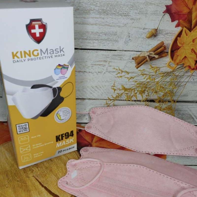 Jual MASKER KF94 EARLOOP 4PLY KINGMASK MODEL EVO - 1 BOX 20 PCS - NUDE PINK di Seller 3RZ STORE ...